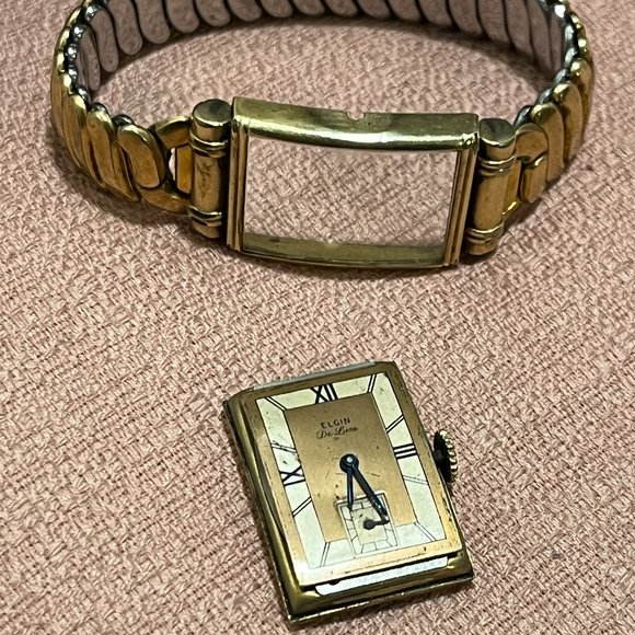 Elgin Deluxe | Accessories | Vintage Elgin De Luxe K Gold Filled Watch ...